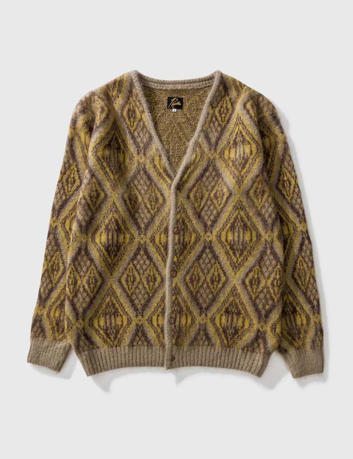 Needles - Geometric Diamond Mohair Cardigan | HBX - Globally Curated ...