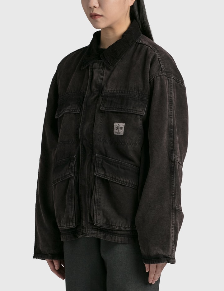 Stüssy - Washed Canvas Shop Jacket | HBX - Globally Curated Fashion and ...