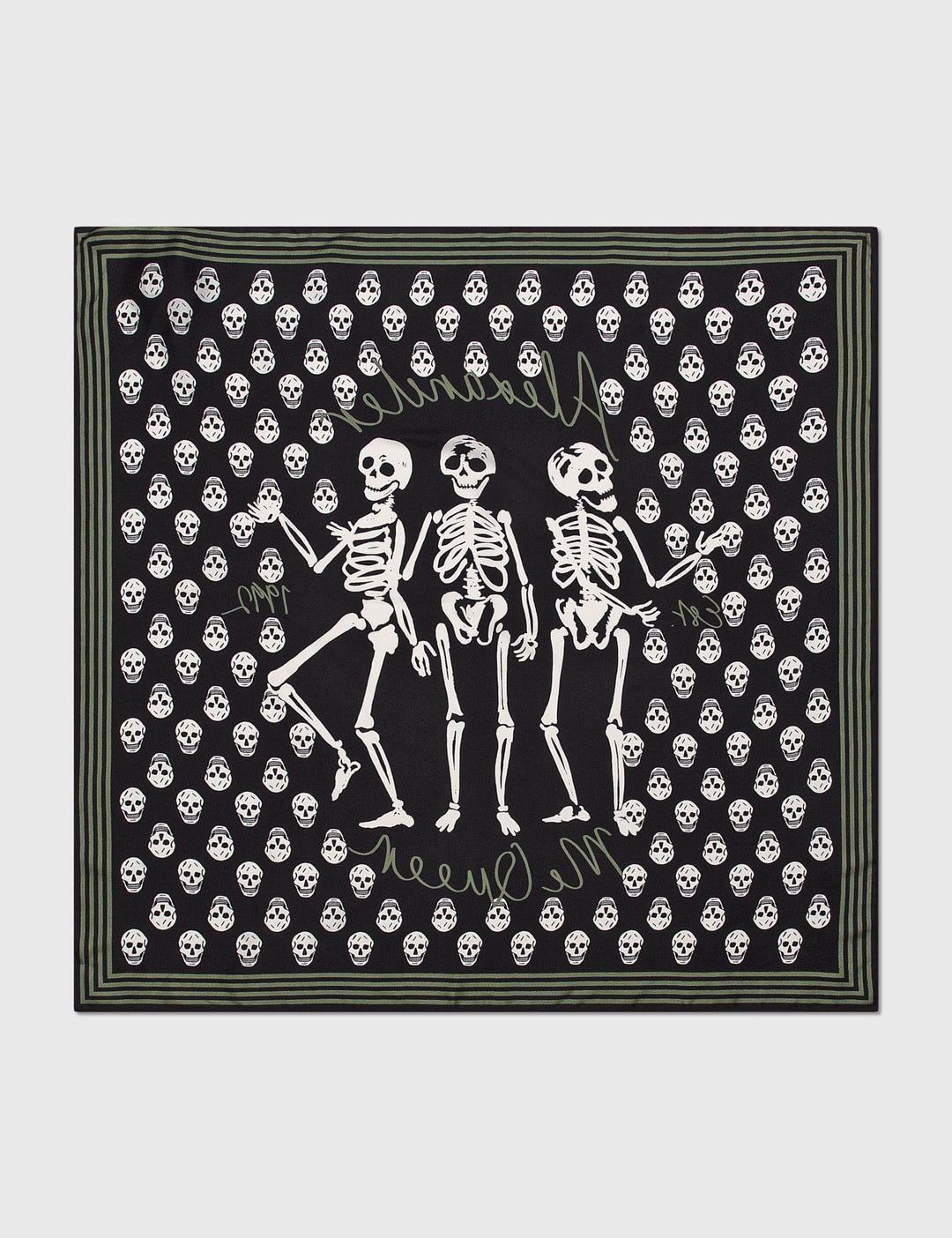 Alexander McQueen - Skeleton Biker Scarf | HBX - Globally Curated ...