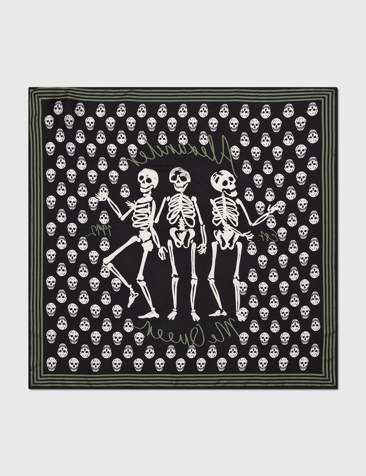 Alexander McQueen - Skeleton Biker Scarf | HBX