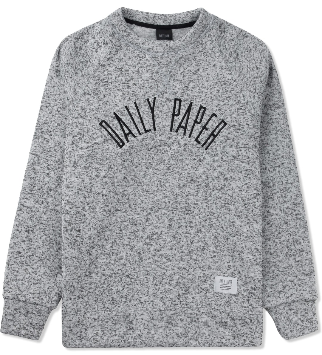 Daily Paper - Grey Melange Script Logo Sweater | HBX - Globally Curated ...