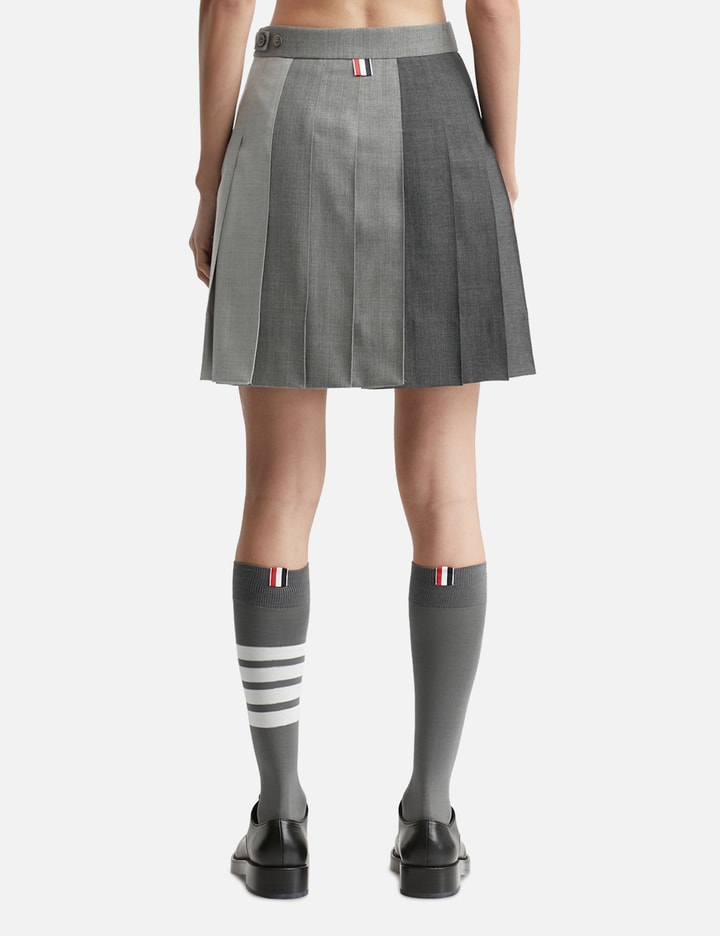 Thom Browne - Fun-Mix Thigh Length Dropped Back Pleated Skirt | HBX ...