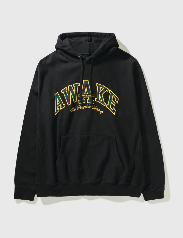 Awake NY - People's Champ Plaid Logo Hoodie | HBX - Globally Curated ...