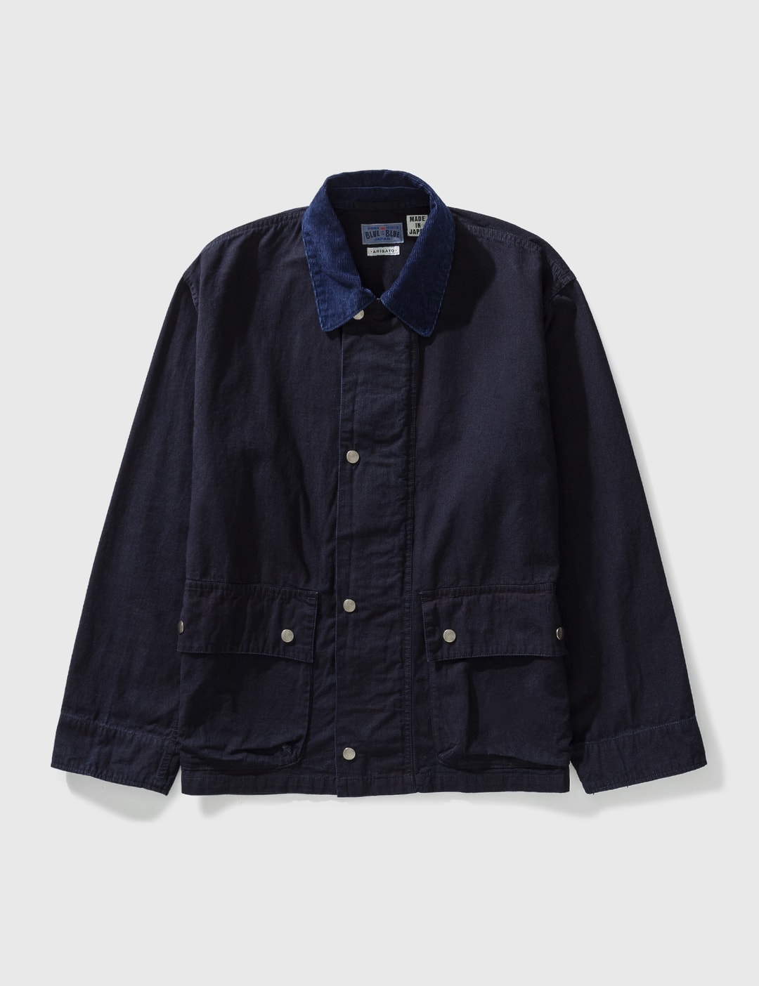 BLUE BLUE JAPAN - Indigo Matsuri Cross Zip Up | HBX