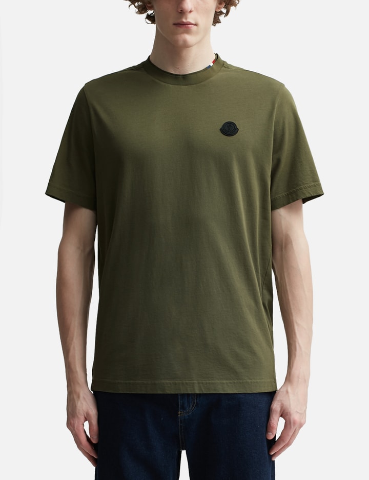 Moncler - Short Sleeve Emblem T-shirt | HBX - Globally Curated Fashion ...