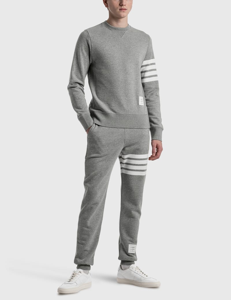 Thom Browne - ループバック ジャージー ニット 4BAR クルー Thom Browne - ループバック ジャージー ニット 4BAR クルー