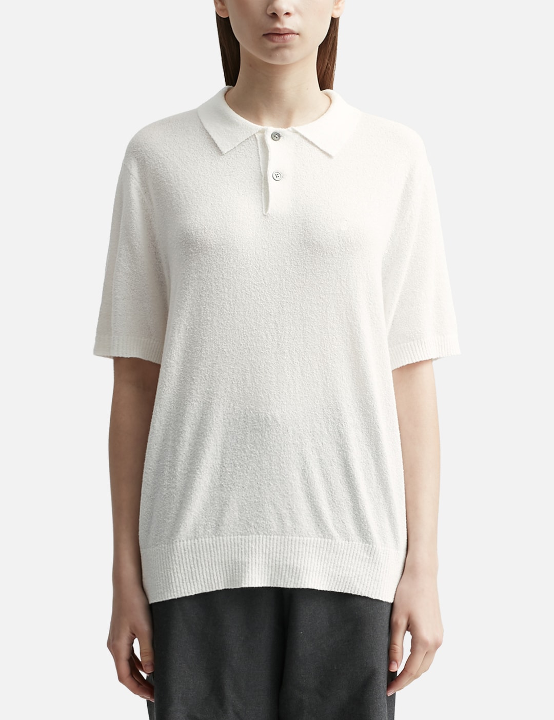Stüssy - Textured Polo Sweater | HBX - Globally Curated Fashion and ...