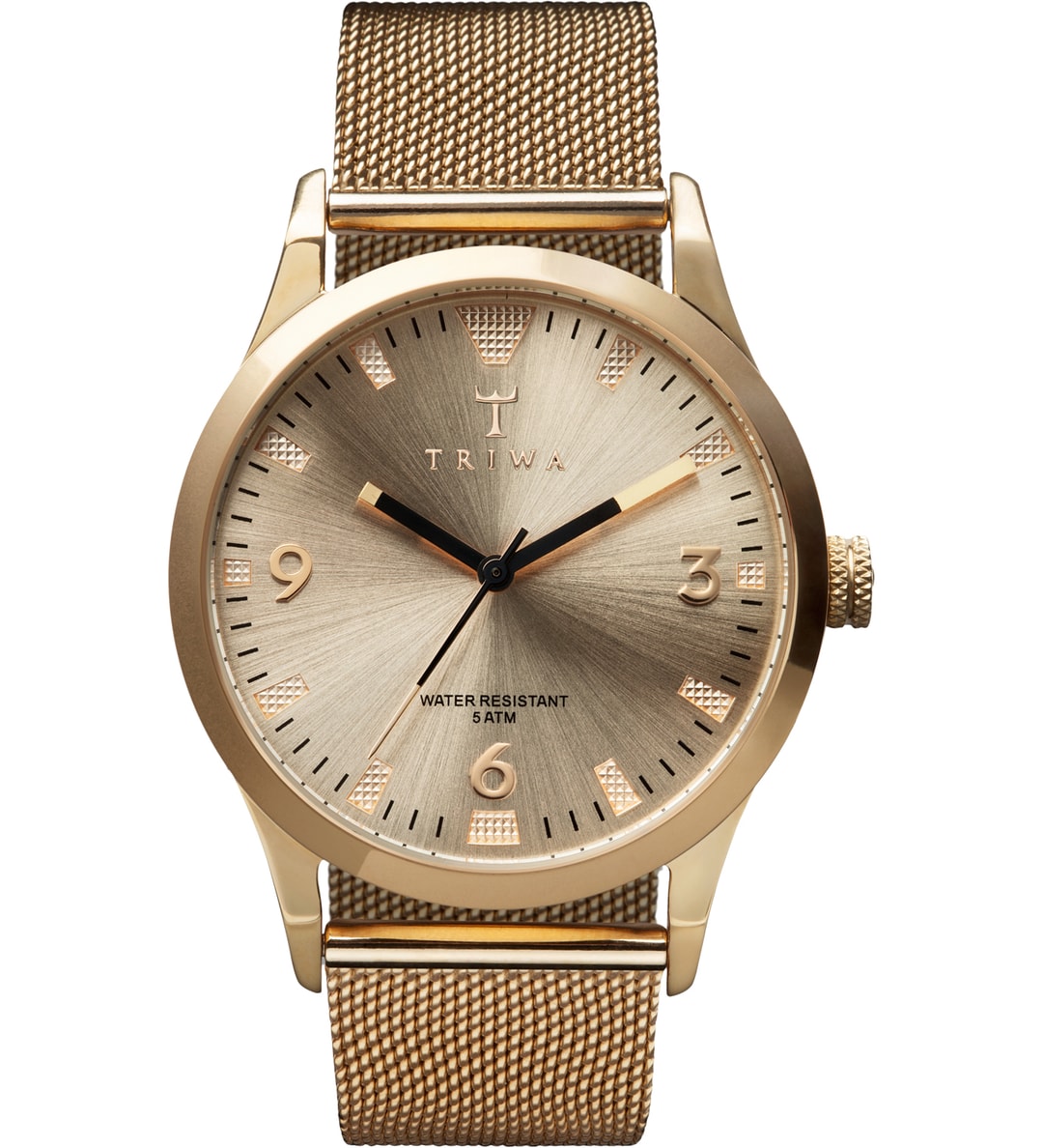 TRIWA - Gold Mesh Triwa Sort Of Black Gold Watch | HBX