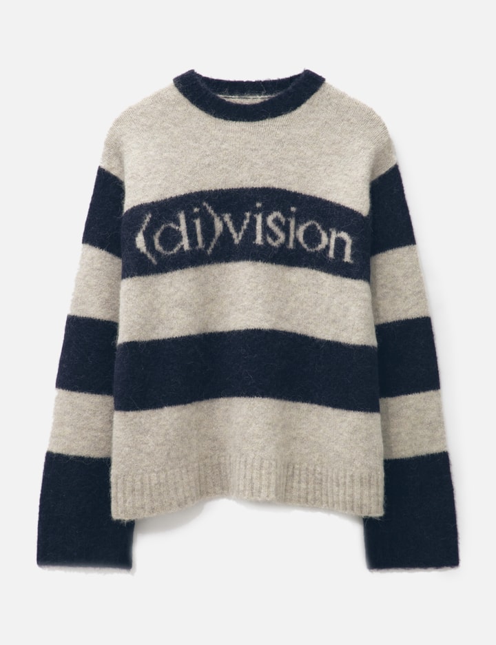 (di)vision - Striped Logo Knit Sweater | HBX - Globally Curated Fashion ...