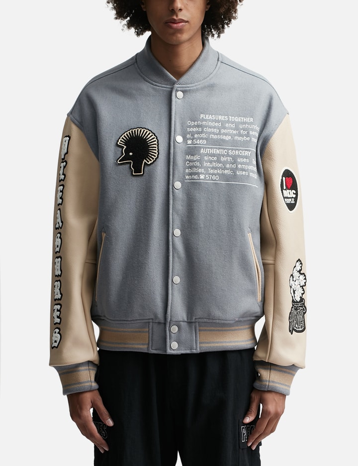 Pleasures - Calendar Varsity Jacket | HBX