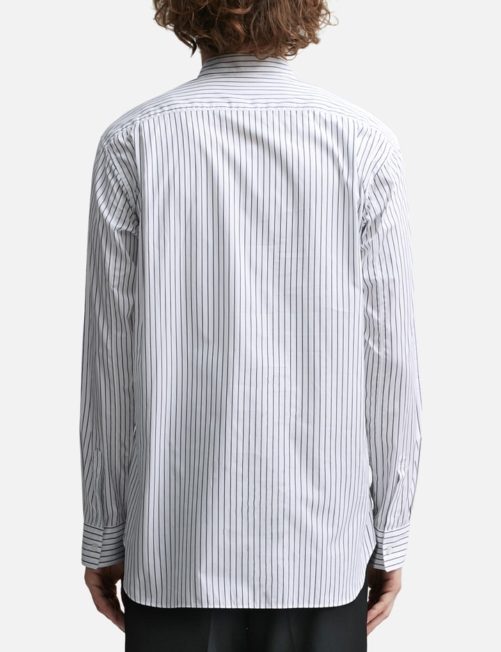 CDG Shirt - Multicolor Woven Panel Striped Shirt | HBX