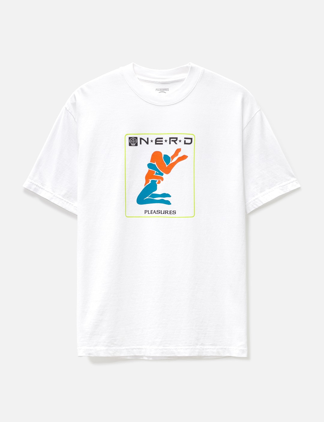 Pleasures NERD PROVIDER T-SHIRT - PLEASURES x N.E.R.D. white tee with ...