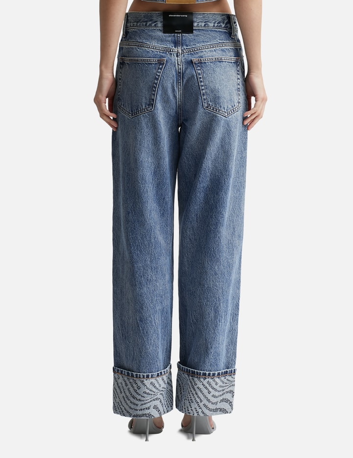 T By Alexander Wang - Wave Cuff Wide Jeans | HBX