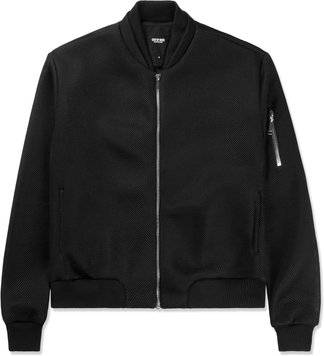 Cast of Vices - Black Spacer Mesh Neo Bomber Jacket | HBX - HYPEBEAST 為 ...