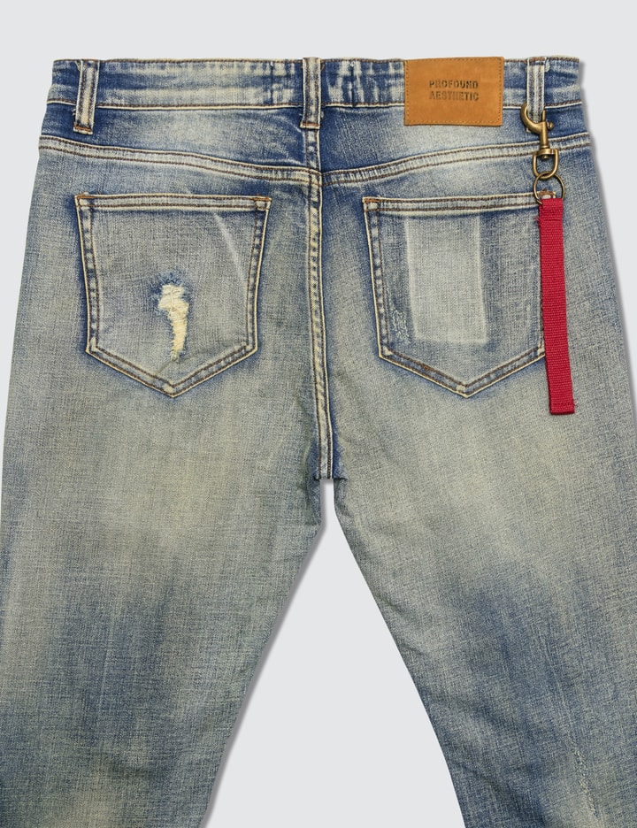 Profound Aesthetic - Earth Washed Destroyed Denim Jeans | HBX