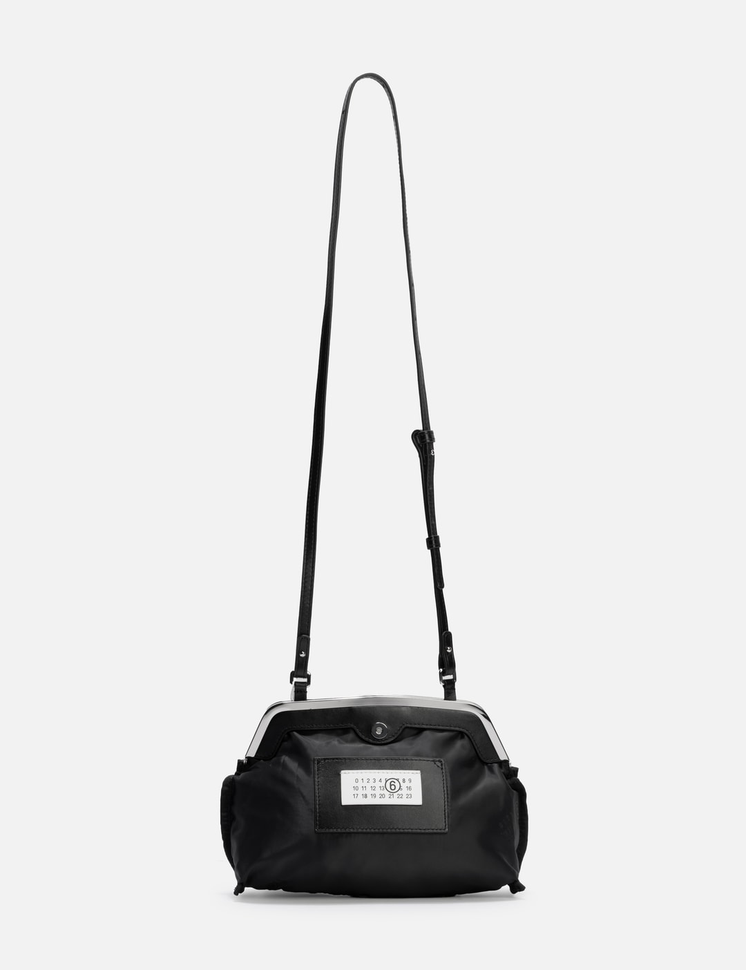 MM6 Maison Margiela Reverse Pochette Mini - Black mini frame bag with ...