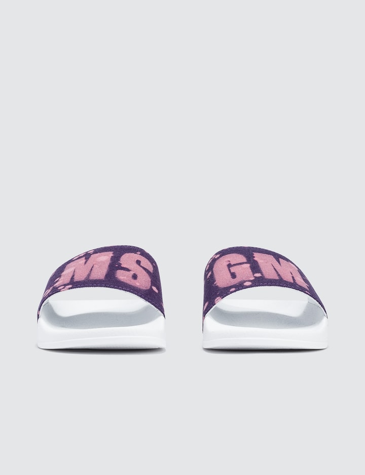 MSGM - 2-Tone Drip Pool Slide | HBX - Globally Curated Fashion and Lifestyle by Hypebeast