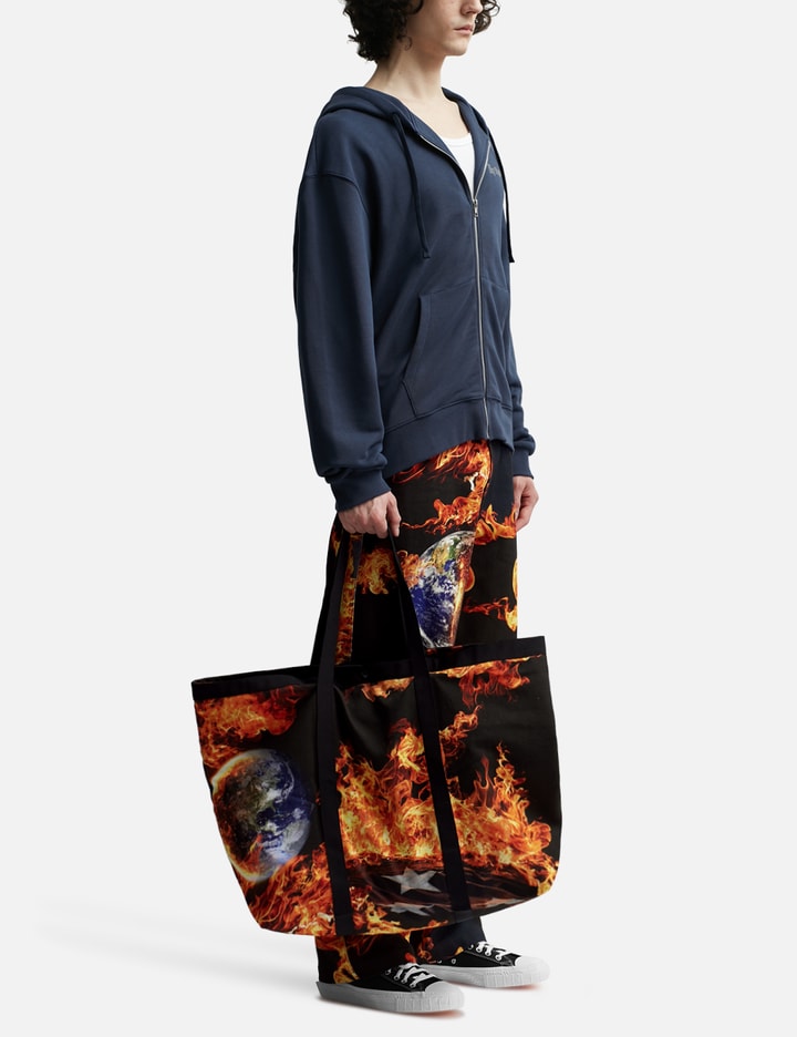 Sky High Farm Workwear - UNISEX WORLD IS BURNING TOTE BAG WOVEN | HBX ...