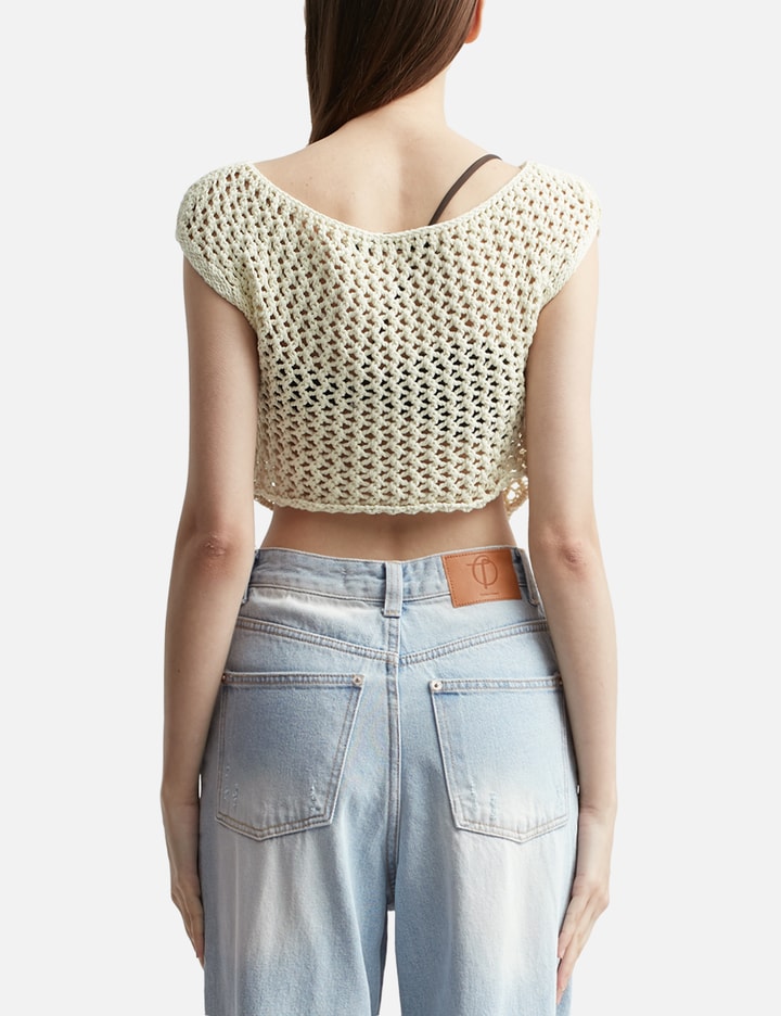 Open YY - OFF-SHOULDER CROCHET TOP | HBX - Globally Curated Fashion and ...