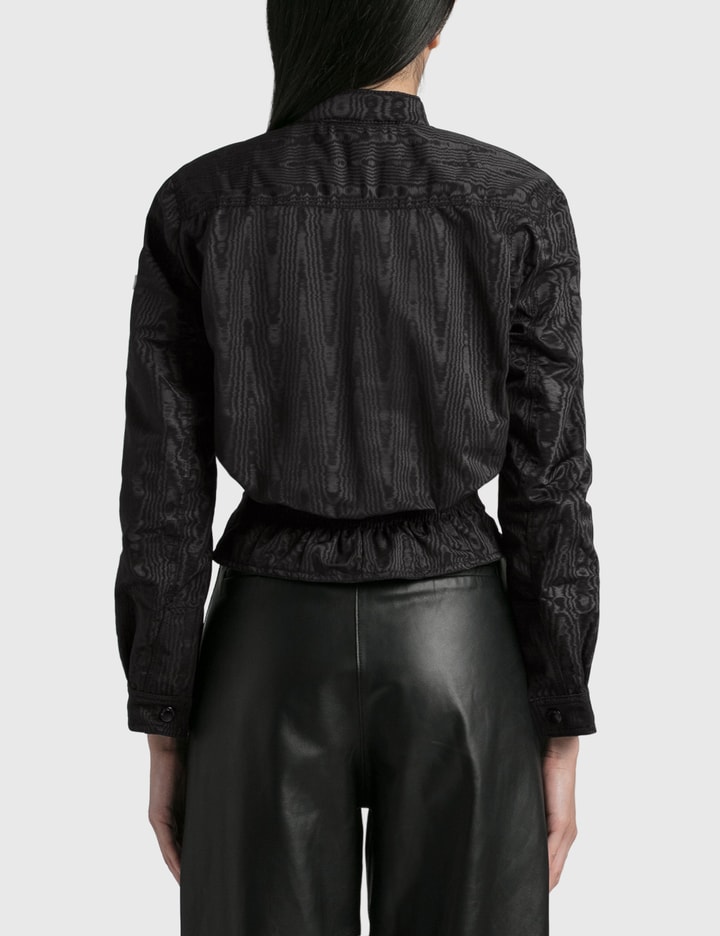 Marine Serre - Shaped Cropped Moire Jacket | HBX