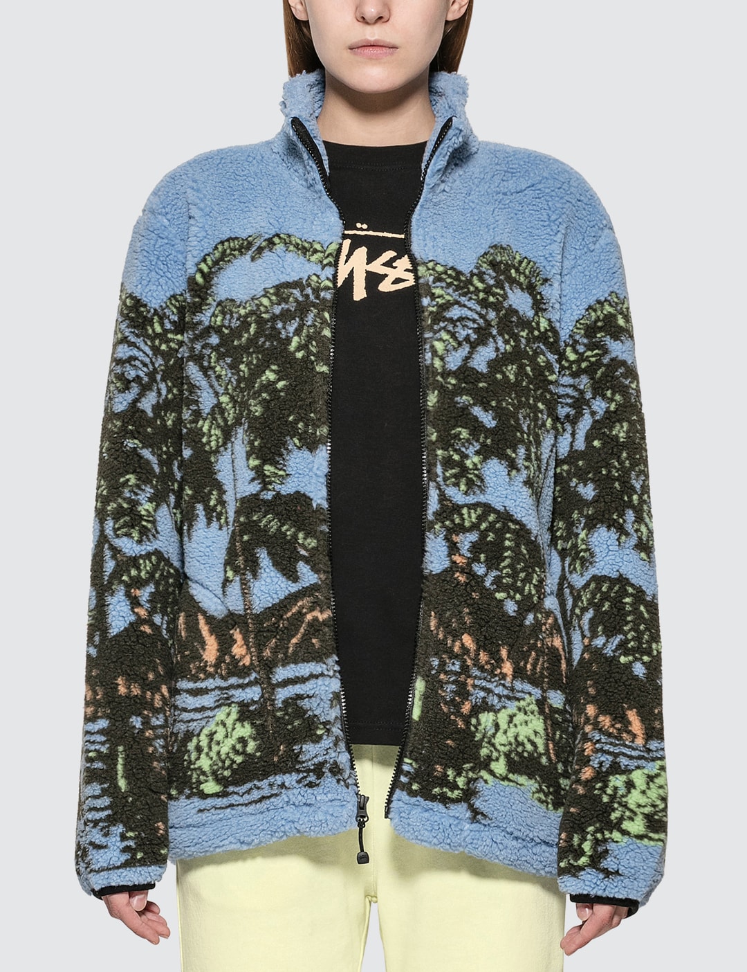 Stüssy - Hawaiian Jacquard Mock Fleece Jacket | HBX - Globally Curated ...