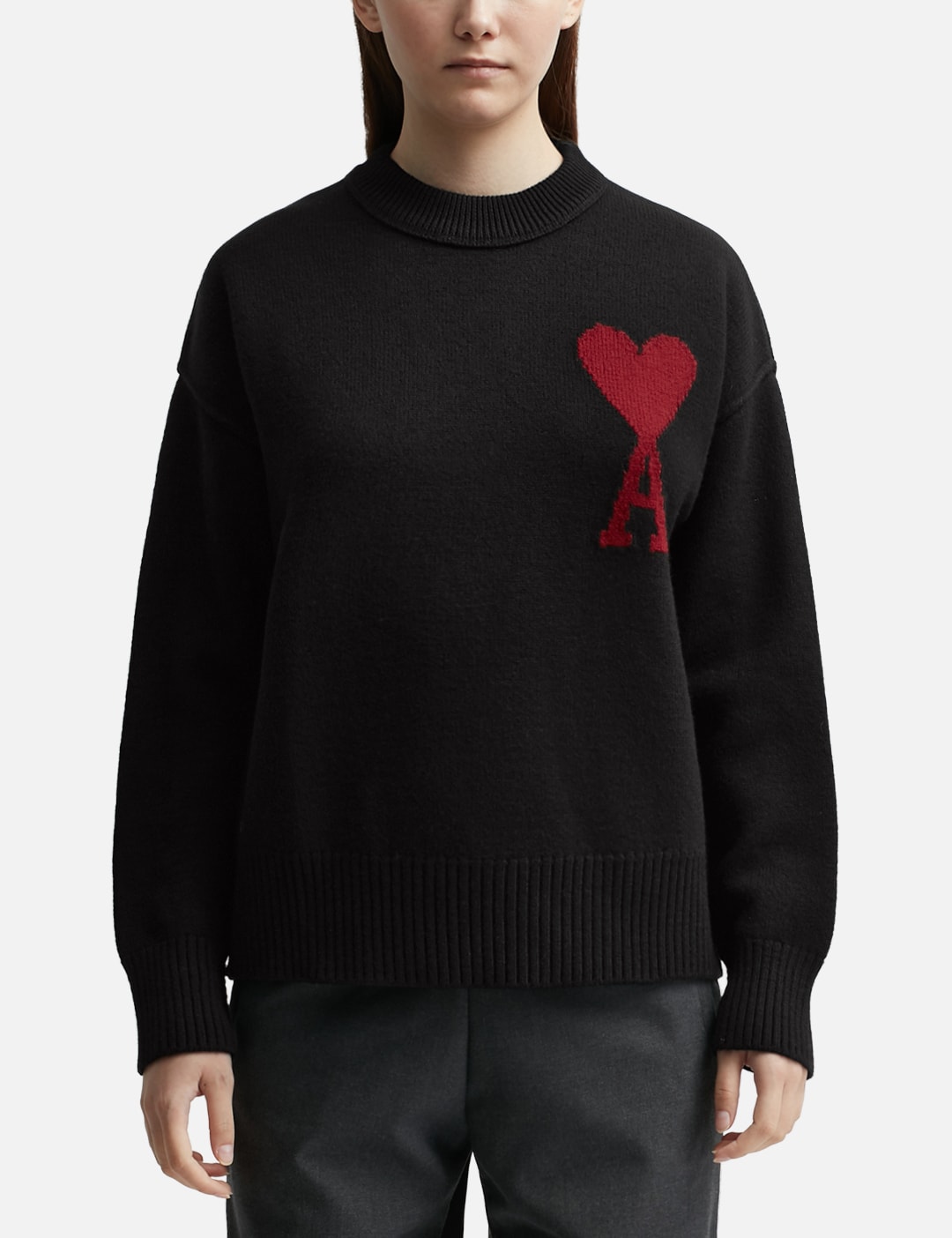Ami - RED ADC SWEATER | HBX - Globally Curated Fashion and Lifestyle by ...