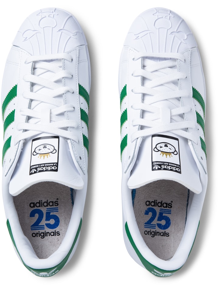 Adidas Originals - adidas Originals x NIGO White/green Superstar Nigo ...