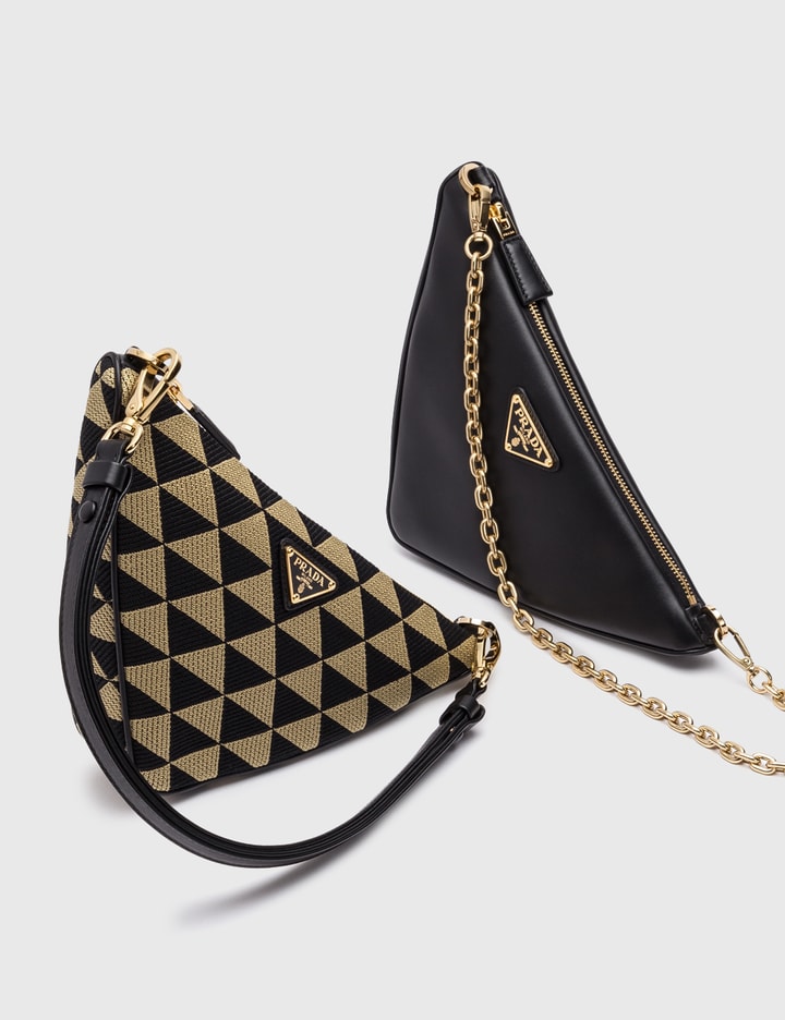 Prada - Prada Symbole Leather And Fabric Mini Bag | HBX