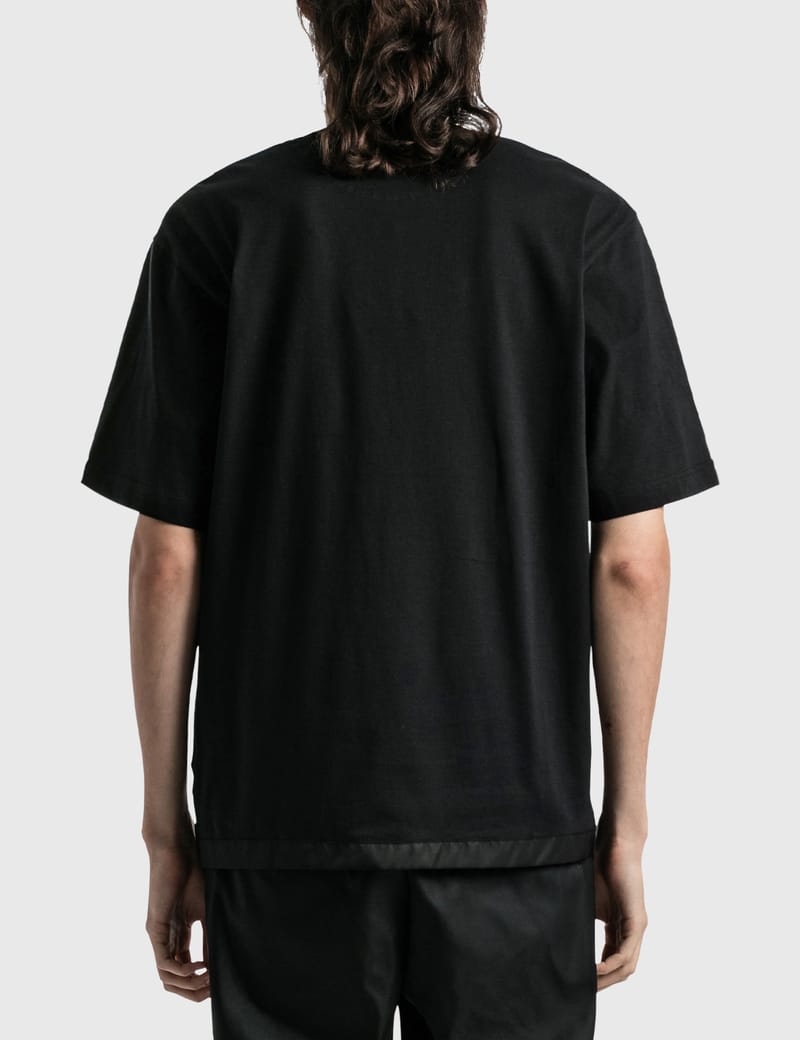 Prada - Cotton T-shirt With Nylon Pocket | HBX - Globally Prada - Cotton T-shirt With Nylon Pocket | HBX - Globally