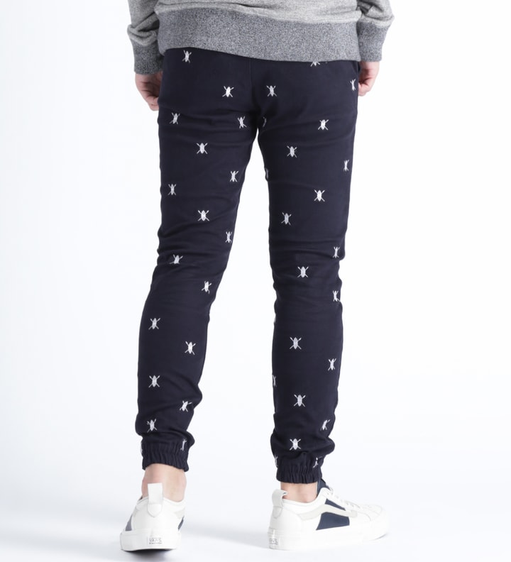 Daily Paper - Navy Allover Shield Jogger Pants | HBX - Globally Curated ...