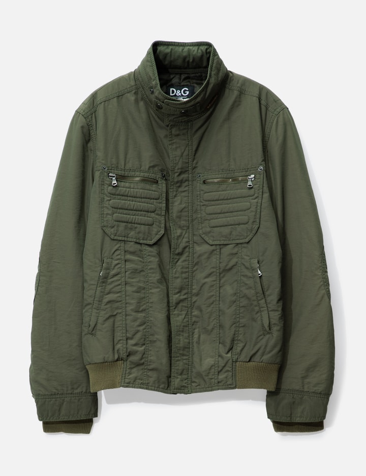Dolce & Gabbana Military Padded Jacket - Vintage green padded jacket ...