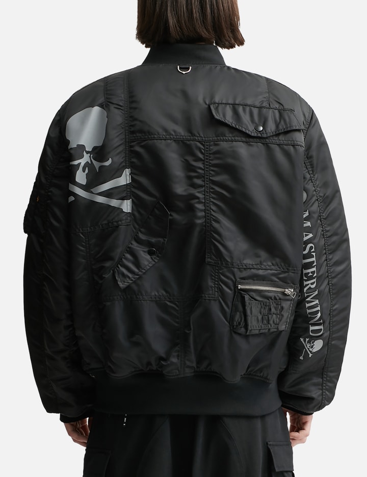 Mastermind World - Mastermind World x Alpha Industries Patchwork MA-1 Bomber Jacket | HBX