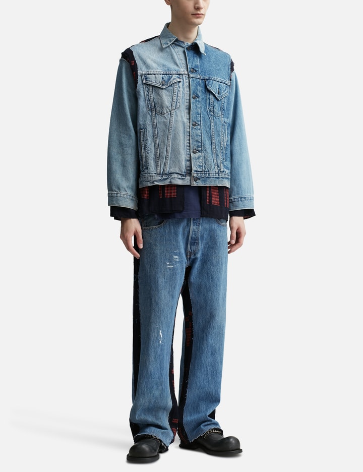 Needles - JEAN COVERED JACKET | HBX - Globally Curated Fashion and ...