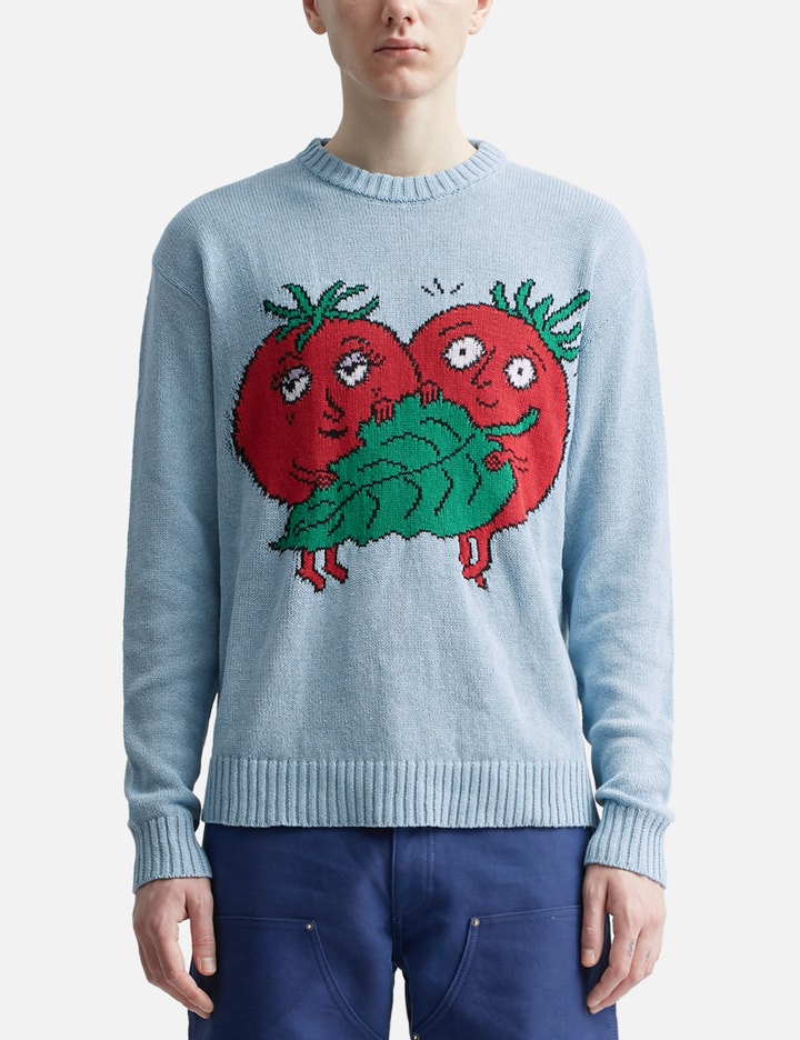 Sky High Farm Workwear - Happy Tomatoes Intarsia Knit Sweater | HBX