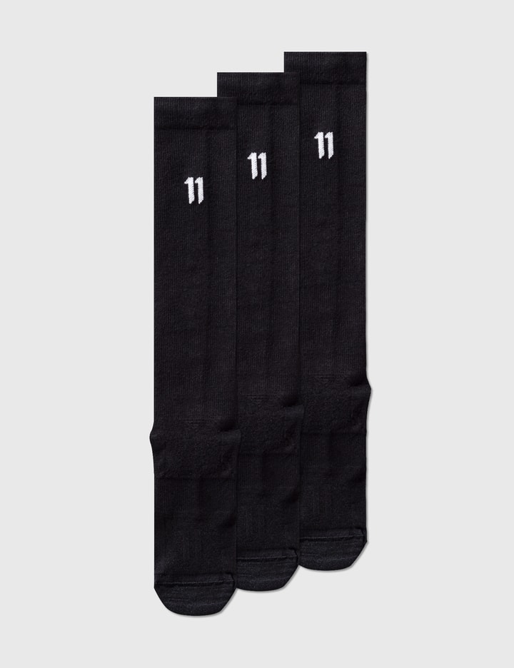 11 By Boris Bidjan Saberi - 11 Small Logo Socks (Set of 3) | HBX ...