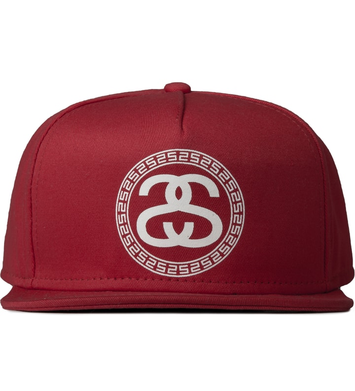 Stüssy - Red Greek Cap | HBX - HYPEBEAST 為您搜羅全球潮流時尚品牌