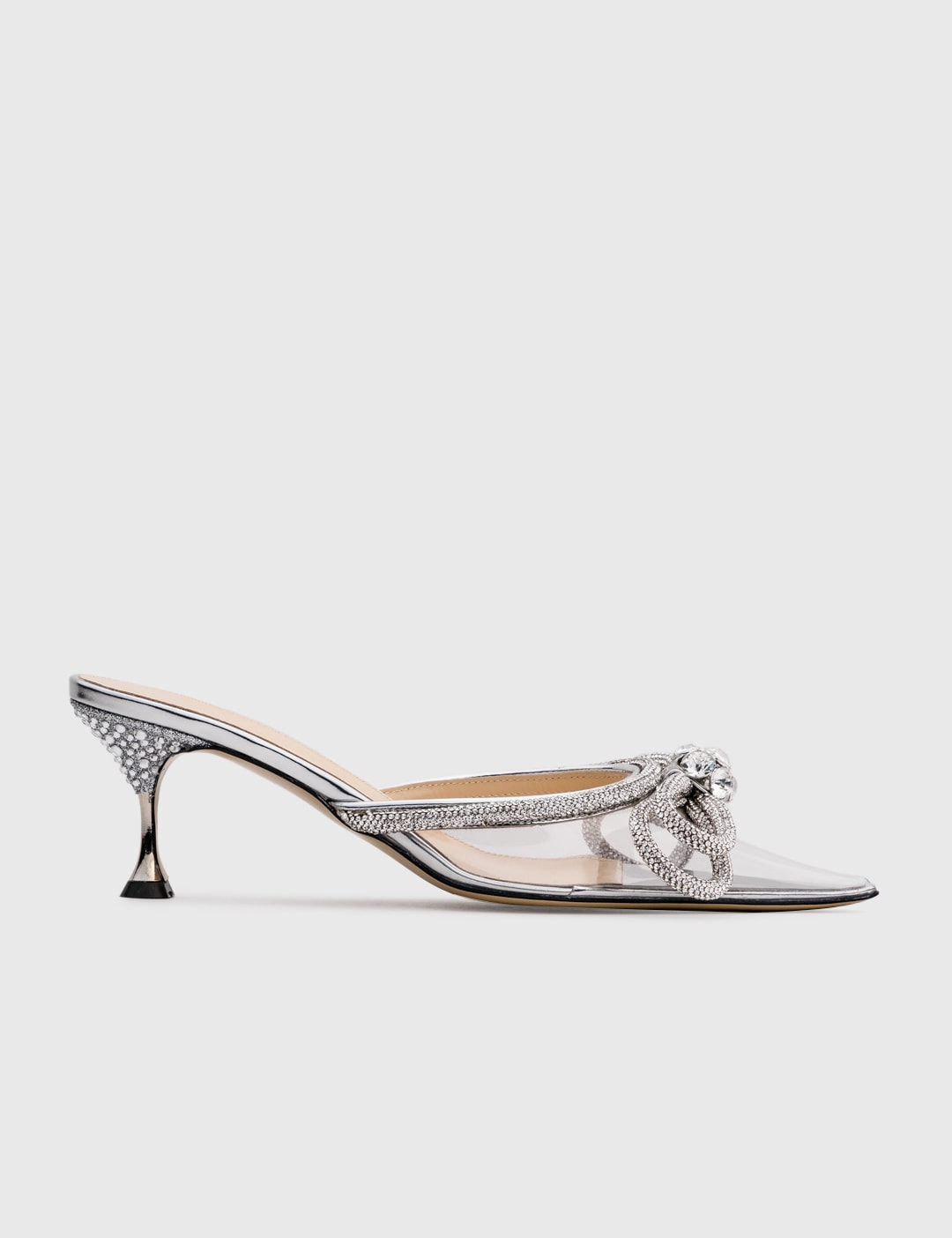 Mach & Mach - Double Bow PVC Mule | HBX - Globally Curated Fashion and ...