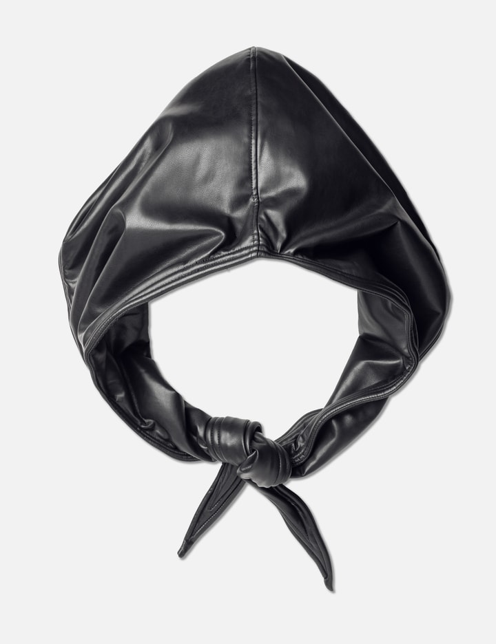 Y/PROJECT - Faux Leather Hood | HBX