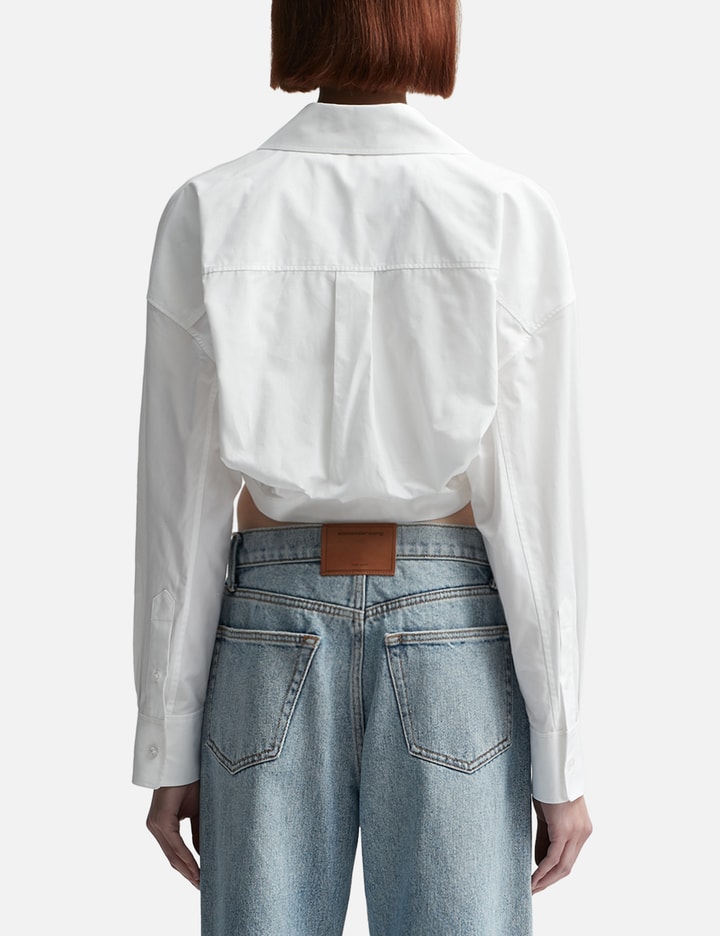 T By Alexander Wang - Double Layered Cropped Shirt | HBX - Globally ...