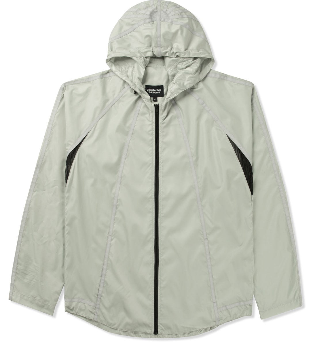 Christopher RAEBURN - Grey Lightweight Hooded Zip Front Jacket | HBX ...