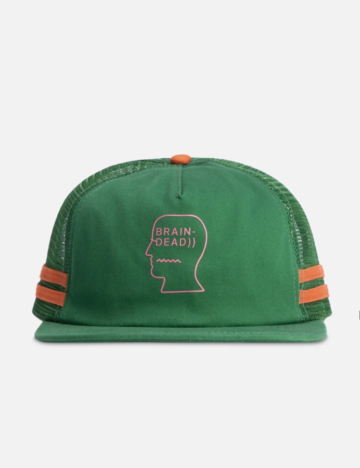 Brain Dead - LOGOHEAD 5 PANEL TRUCKER CAP | HBX - Globally Curated ...