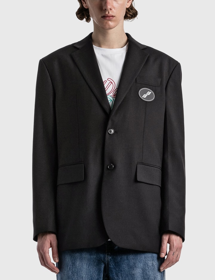 We11done - Oversized Suit Logo Blazer | HBX - Globally Curated Fashion ...