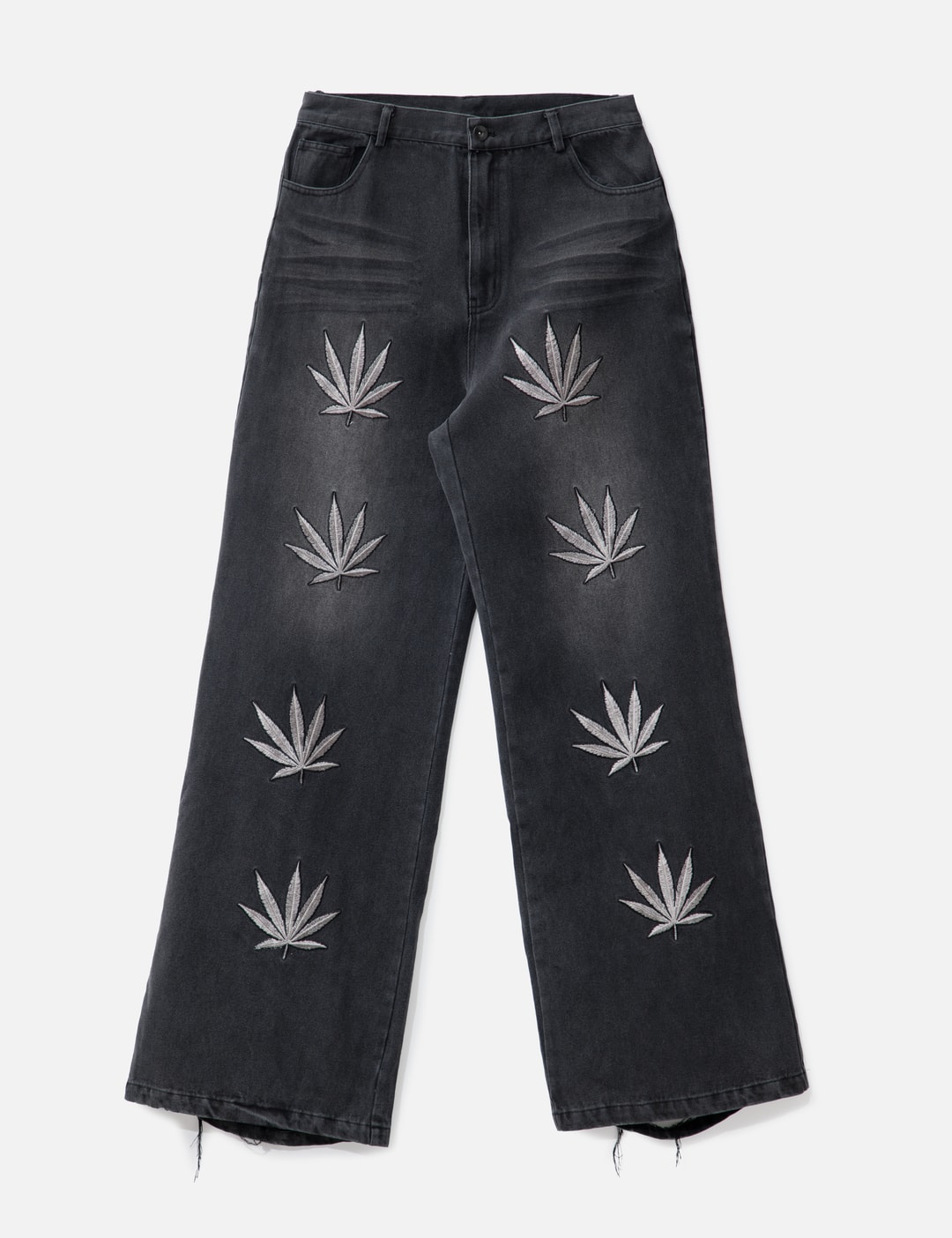 HauntedStarbucks - Flared Leaf Denim | HBX