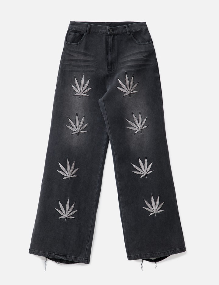 HauntedStarbucks - Flared Leaf Denim | HBX