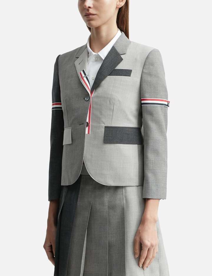 Thom Browne - Grey Fun-Mix Wool 2 Ply Fresco High Armhole Jacket | HBX ...