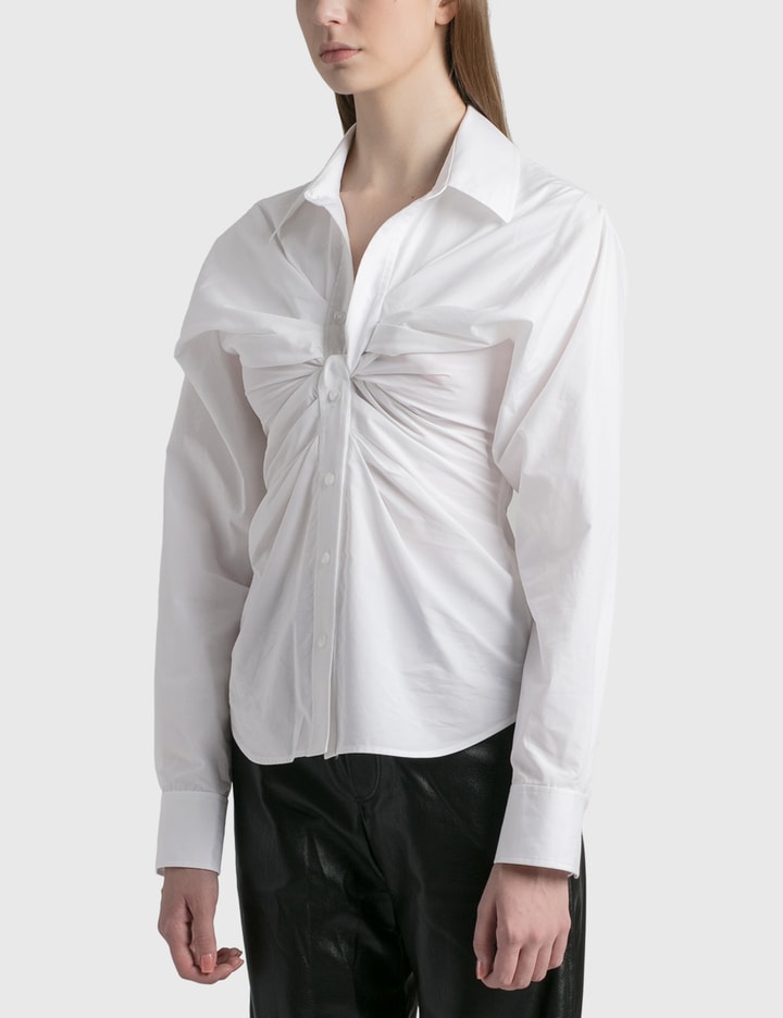T By Alexander Wang - OPEN TWISTED FRONT PLACKET SHIRT | HBX - Globally ...