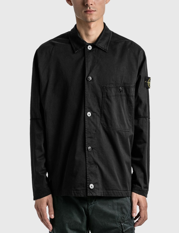 Stone Island - Satin Overshirt | HBX - Globally Curated Fashion and ...