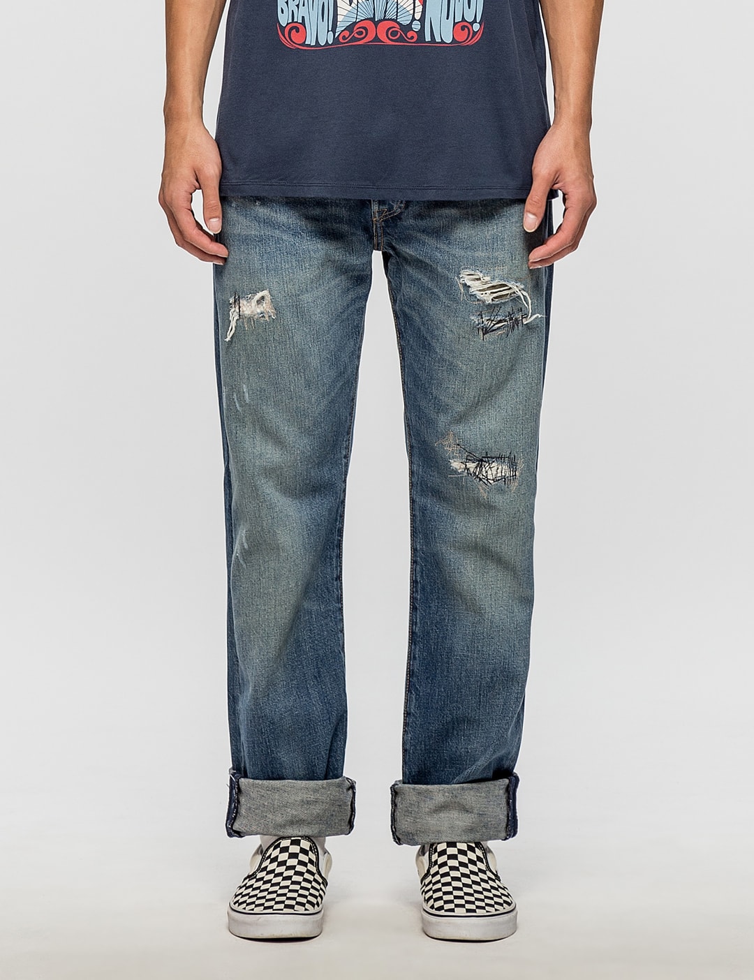 Levi's - 501 Levi's Original Fit Skull | HBX - Globally Curated Fashion ...