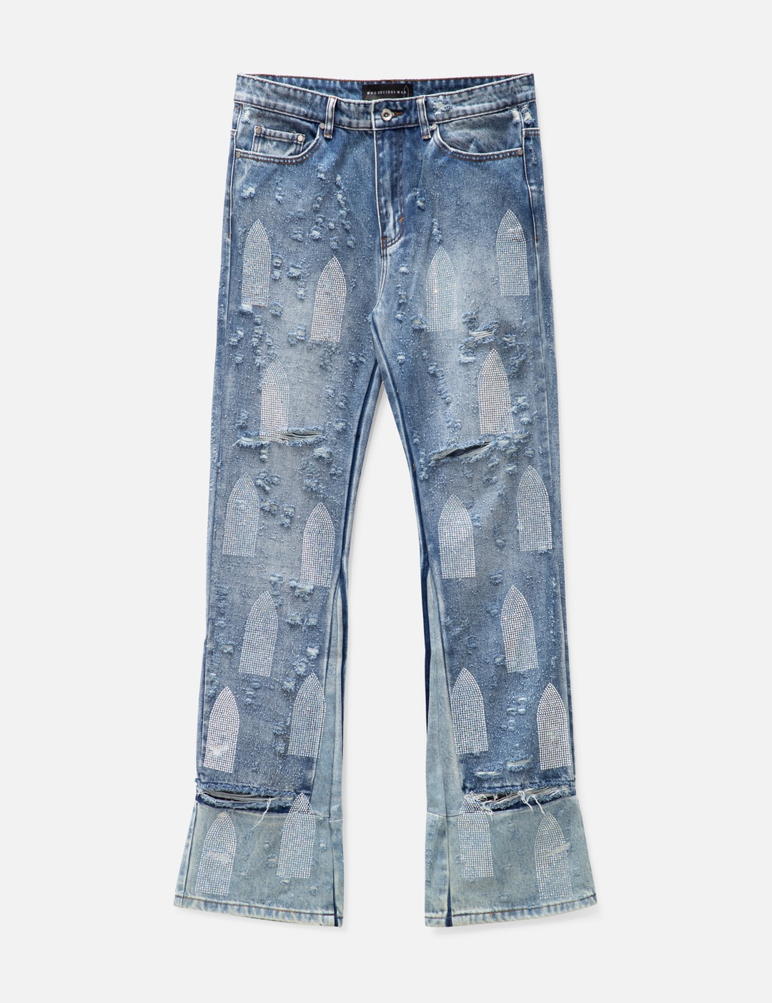 Who Decides War - RHINESTONE WASHED DENIM | HBX - Globally Curated ...