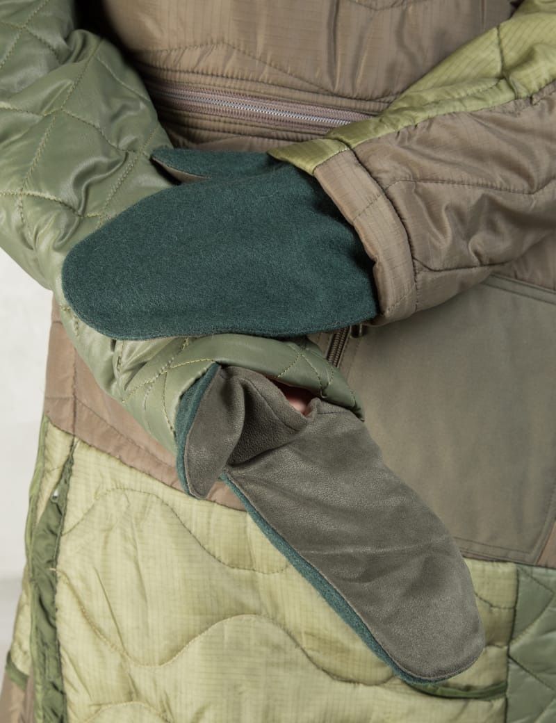 Maharishi - Olive Quilted Tri Border Parka | HBX - ハイプ Maharishi - Olive Quilted Tri Border Parka | HBX - ハイプ